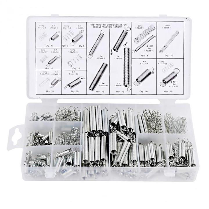 200PCS Steel Spring Set Extension Springs Compression Springs ...