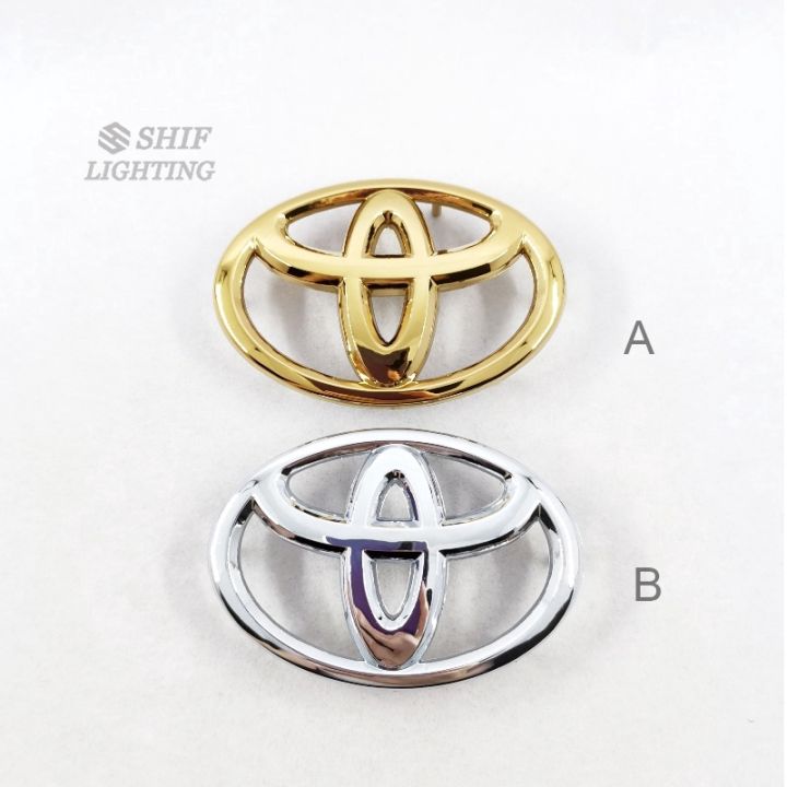1 x ABS Gold TOYOTA Logo Car Auto Steering Wheel Emblem Badge Sticker ...