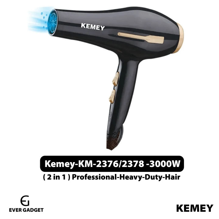 Kemey-KM-2376/2378 -3000W ( 2 in 1 ) Powerful-Professional-Heavy-Duty ...