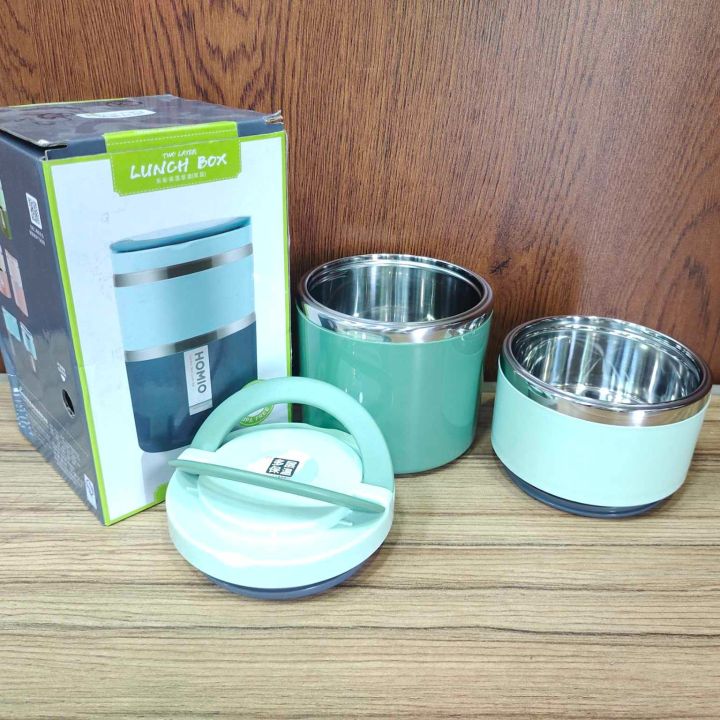 Multi Color Homio Tedemei bento lunch box student worker 2 layer ...