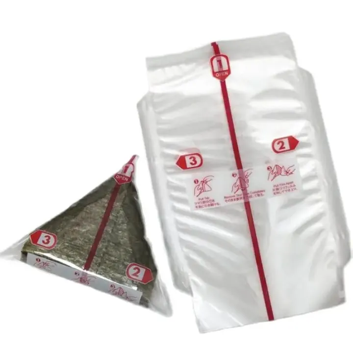 100pcs/pack Double Layers Triangle Rice Ball Packing Bag Nori Seaweed ...