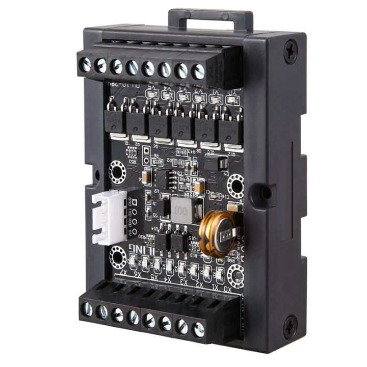 NCANRUI 2X PLC Programmable Logic Controller DC 10-28V PLC Regulator FX1N-14MT Industrial ...