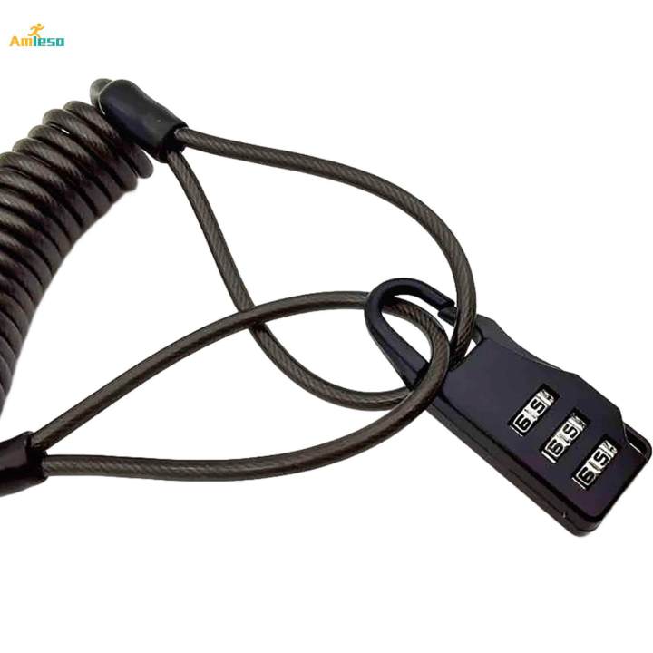 Cable Retractable Lawnize Wire Rope Cable Lock With Combinations ...