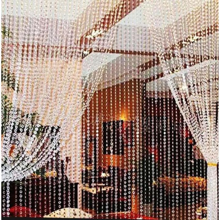 10 Meters Transparent Plastic Beads Curtains For Door, Window,Drawing ...