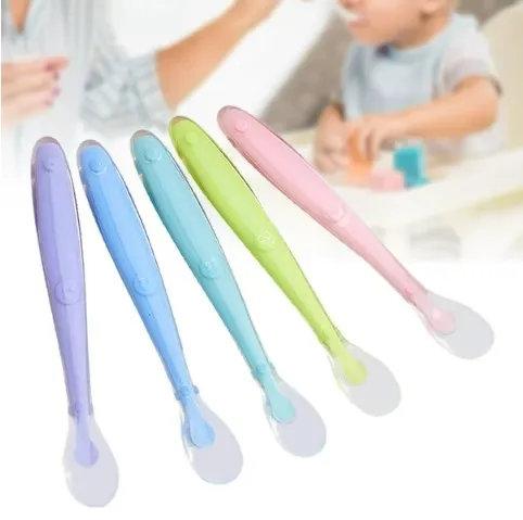 Silicone Infant Spoon With Plastic Box - 1 piece | Daraz.com.bd