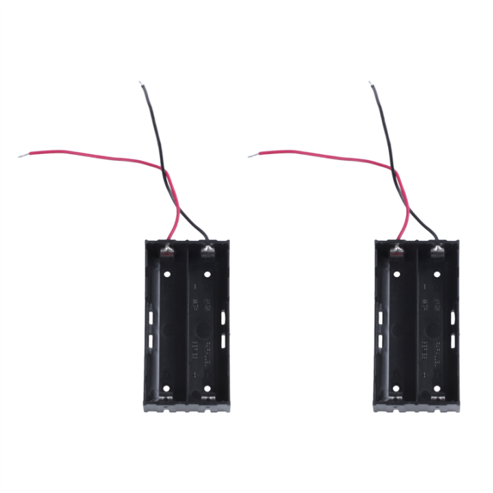 2X Plastic 2 x 3.7 V 18650 Battery Holder Case Black | Daraz.com.bd