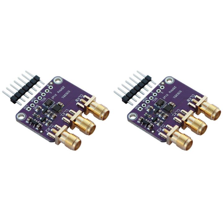 2X Si5351A I2C 25Mhz Clock Generator Breakout Board 8Khz to 160Mhz for ...