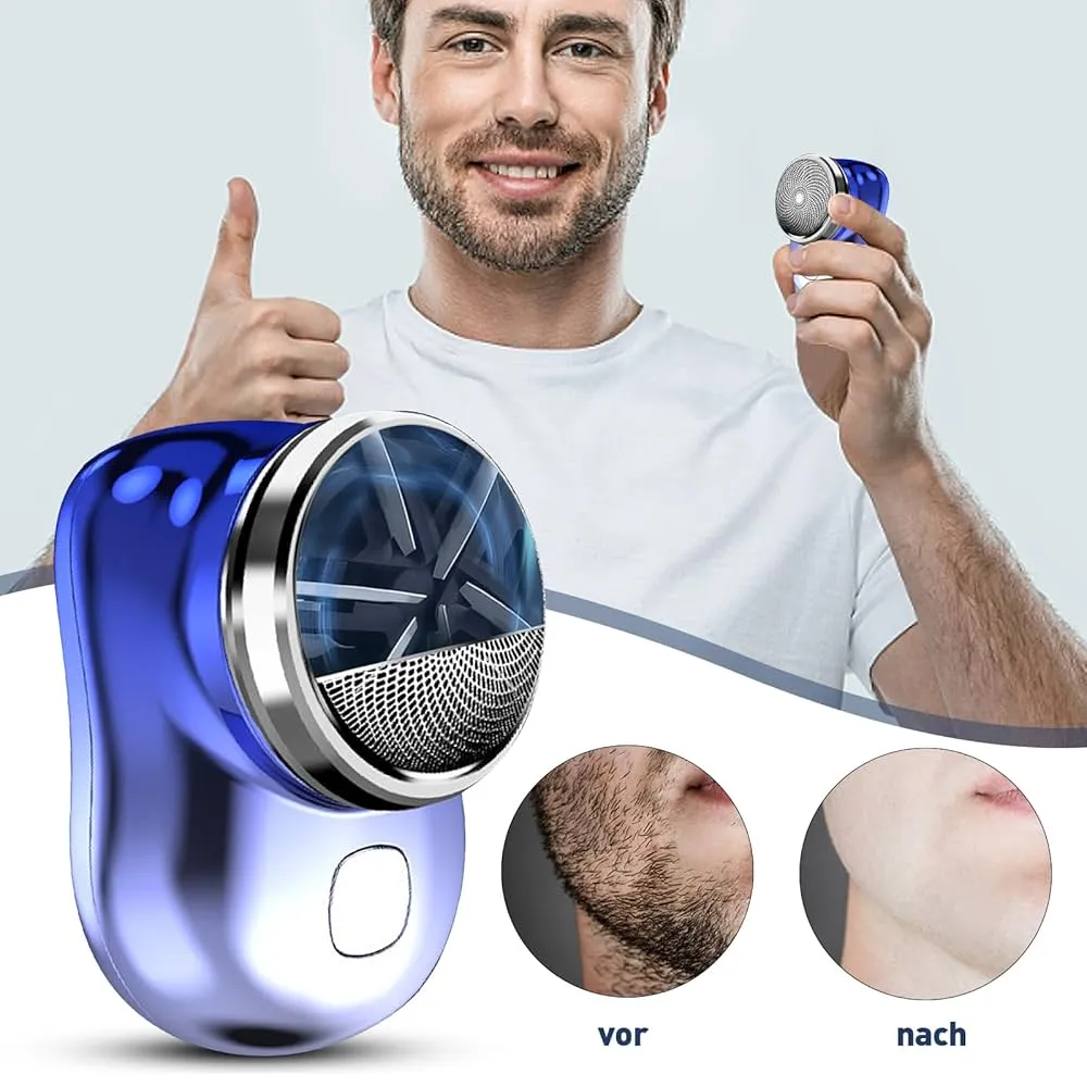 USB Mini Shave Pocket Size Portable Electric Shaver Rechargeable Razor Men