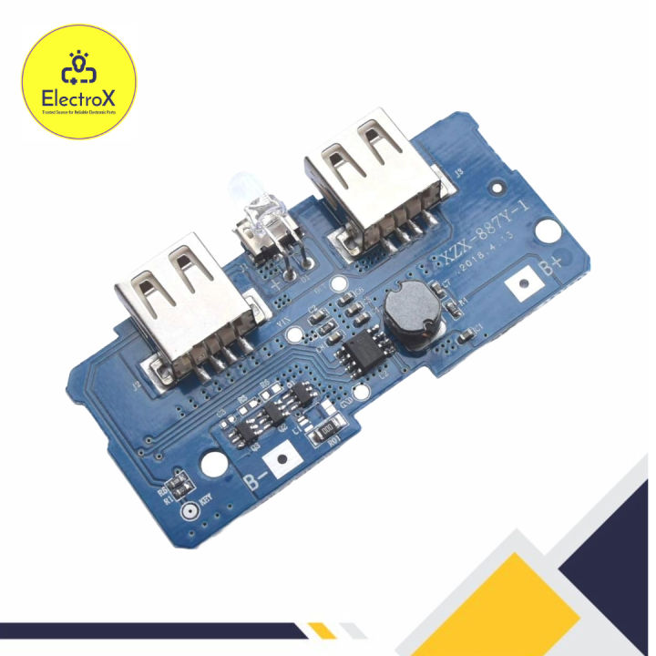 Power Bank Charger Module 5V 2A 18650 Lithium Battery Charger PCB Board ...
