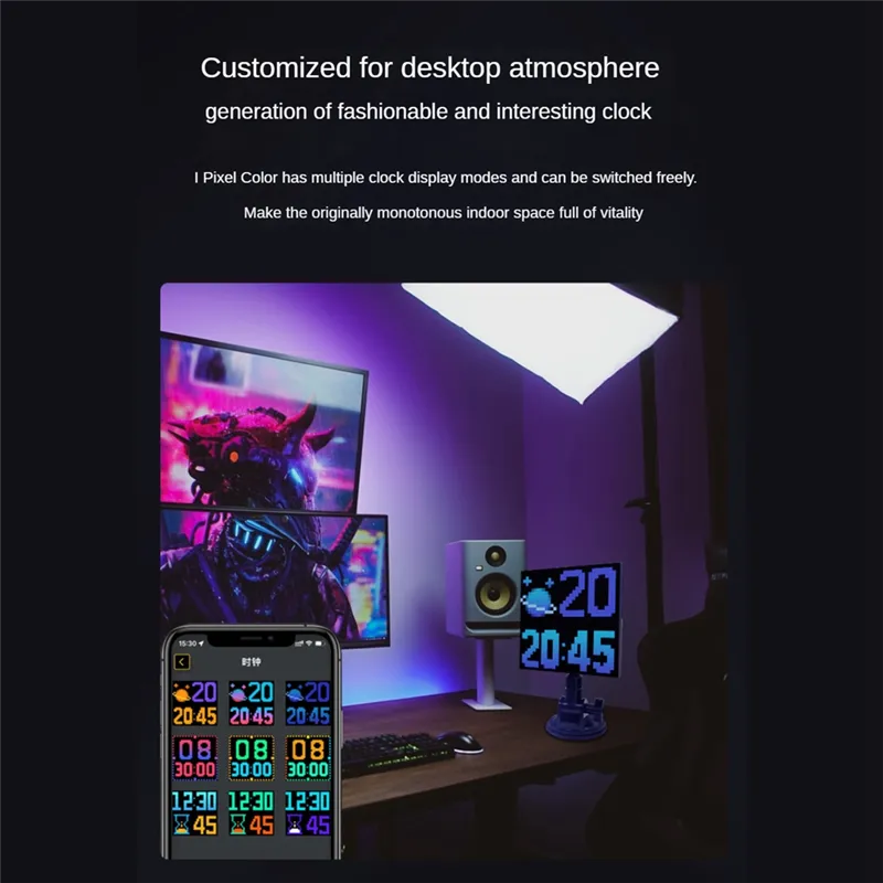 Smart LED Pixel Display Car LED Display Screen Bluetooth APP Control ...