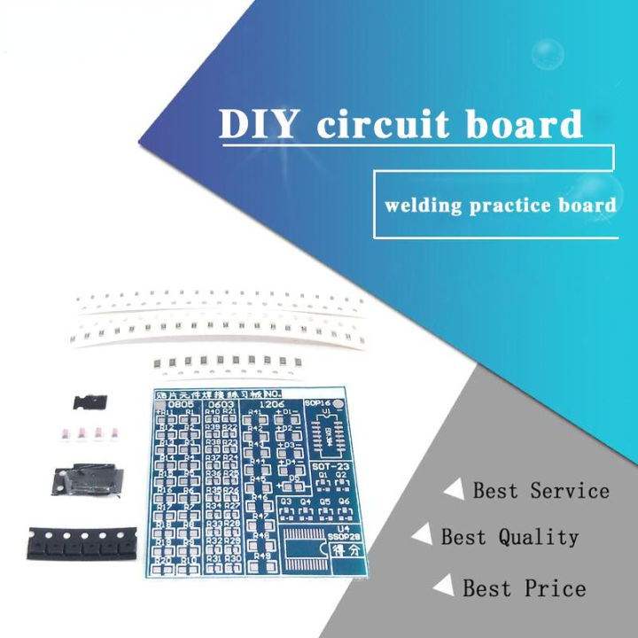 DIY Circuit Board PCB SMT SMD Soldering Practice Board DIY Kit Fanny ...