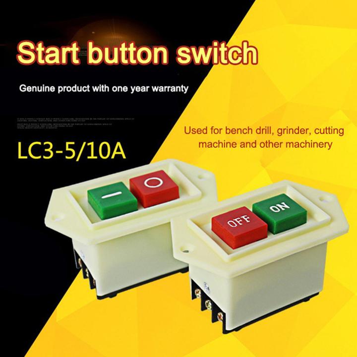 380V LC3-5/10A ON-OFF Push Button Switch 2 Positions Three Phase Start ...