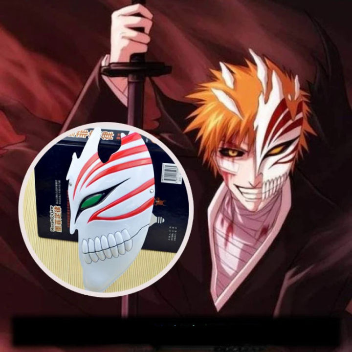 Anime Bleach Kurosaki Ichi PVC Half Face Mask Costume Accessories Props ...