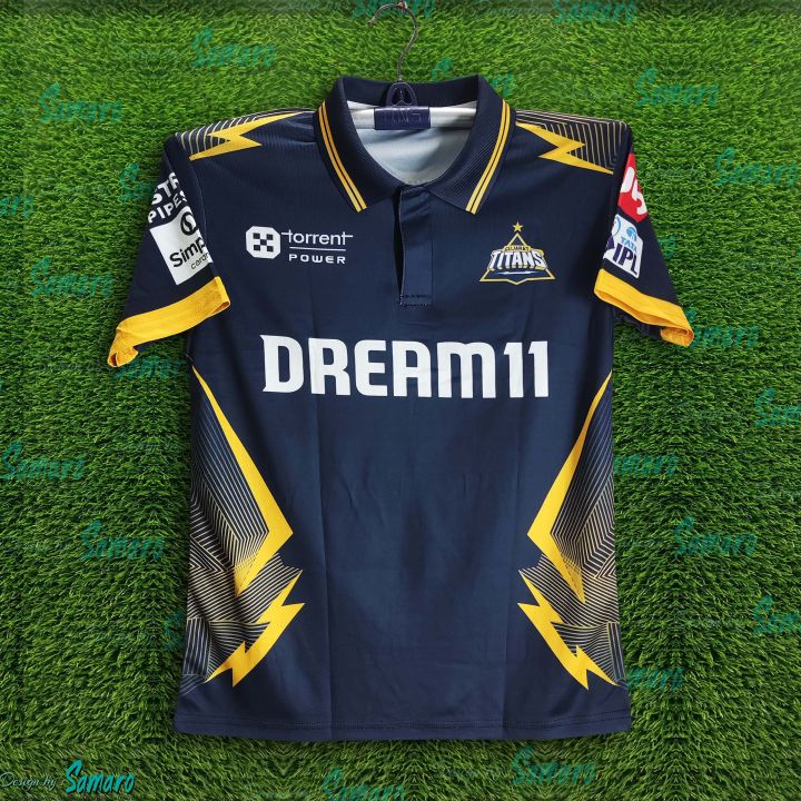 Gujarat Titans Jersey 2026/27 Premium Collar Polo IPL Cricket Jersey ...