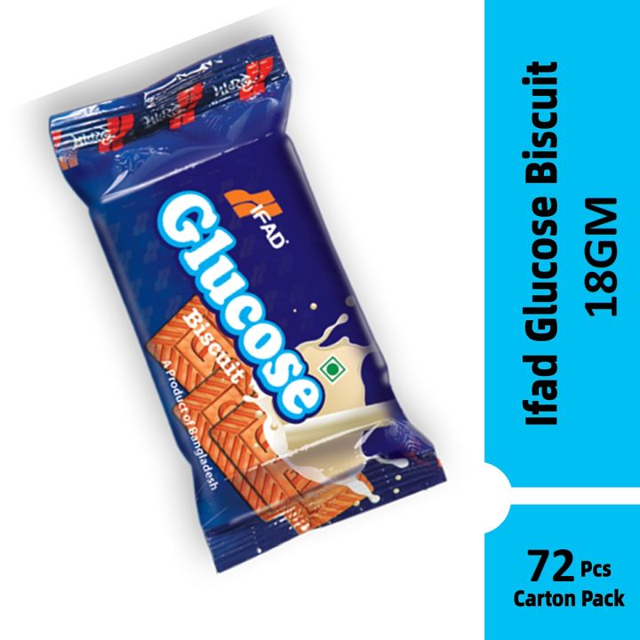 Ifad Glucose Biscuit 18 gm (72pcs Carton) | Daraz.com.bd