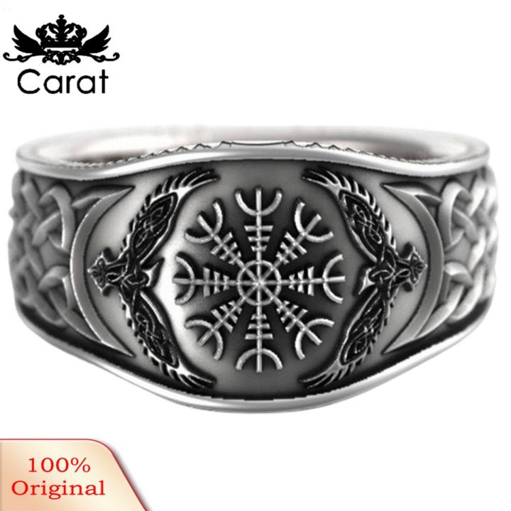 Men Ring Decorative Graffiti Carved Pattern Ring | Daraz.com.bd