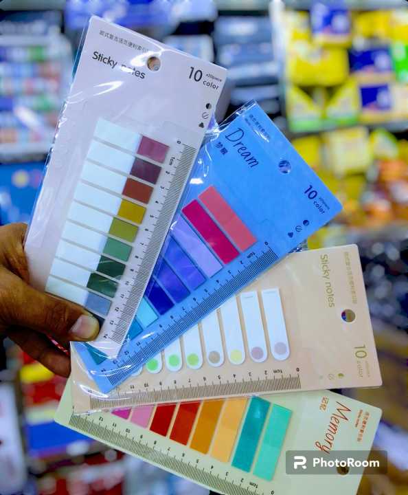 sticky notes 10 color 200 pes 1 set | Daraz.com.bd