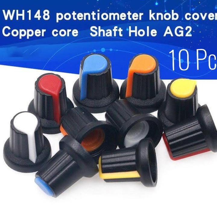 Shaft Hole Plastic Potentiometer Amplifier Knob 6mm Sound Cap Volume ...