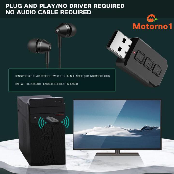 RT02 Bluetooth 5.0USB 2-in-1 Car Stereo for Car TV PC Headphone | Daraz ...