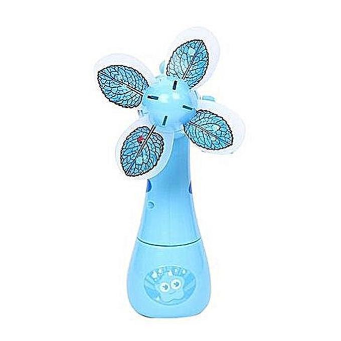 Plastic Hand Operated Toy Fan - Sky Blue | Daraz.com.bd