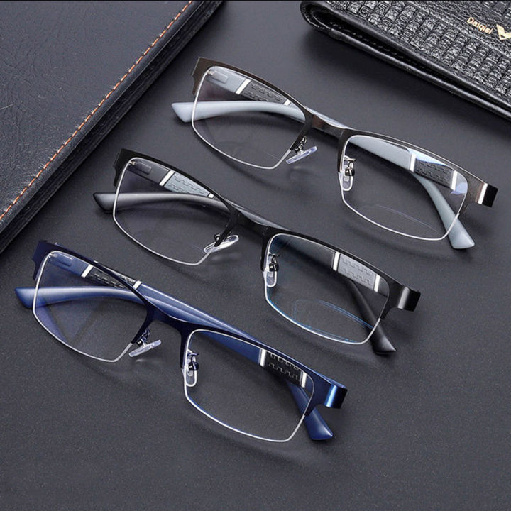 EB Half Frame Blue Light Blocking Glasses Flat Glasses Fashion ...