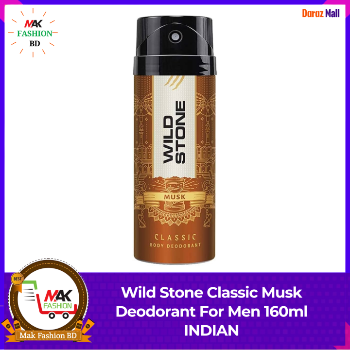 Wild Stone Classic Musk Deodorant For Men 160ml INDIAN | Daraz.com.bd