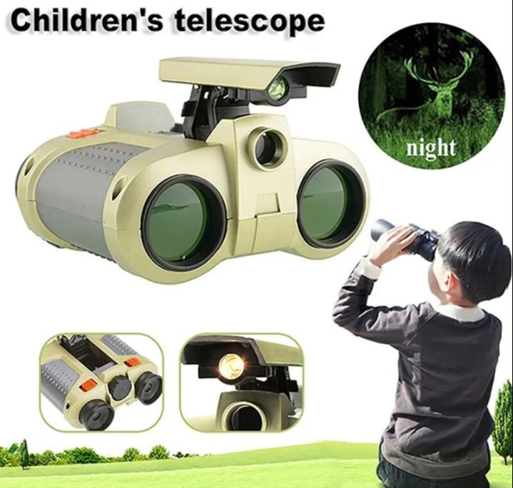 4x30 Binocular Telescope, Night Vision Viewer, Pop-up Spy Range, Clear ...