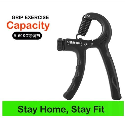 NEW 5-60Kg Gym Fitness Hand Grip Men Adjustable Finger Heavy Exerciser ...