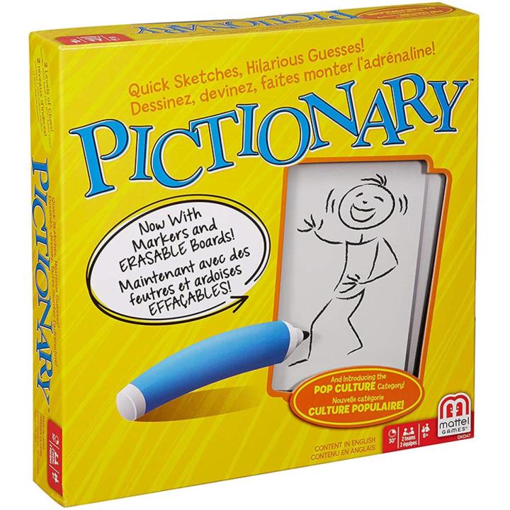 Pictionary Card Game | Includes two erasable ink creators, drawing ...