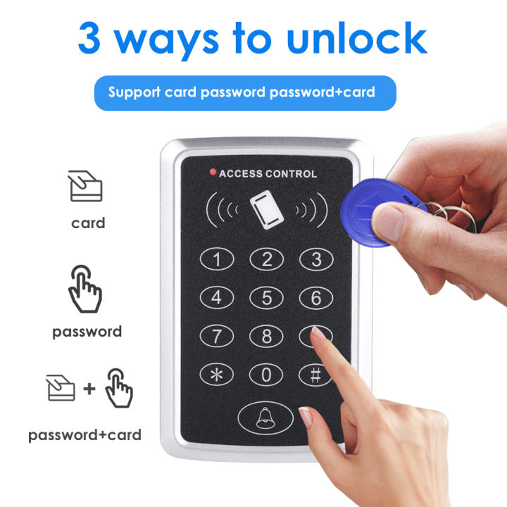 125KHz RFID access control keypad, EM card reader, door access control ...