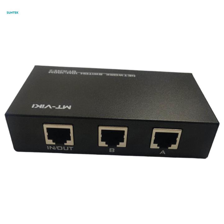 2x2Port A B Manual Network Sharing Switch Box 2In1 1In2 RJ45 Ethernet ...