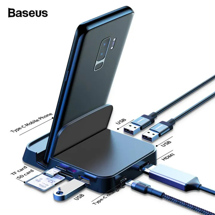 Baseus 7 in 1 Type-C Hub Docking Station Adapter With Type-C PD ...