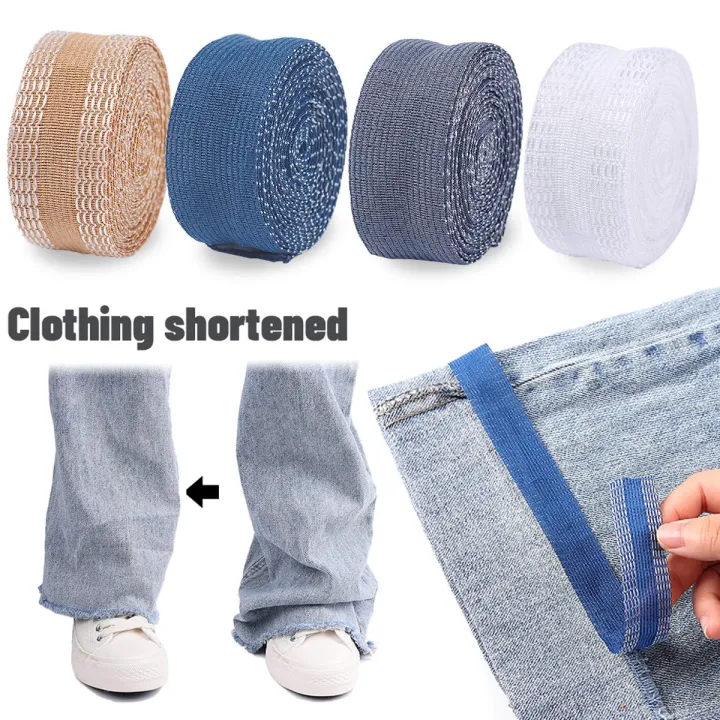 【Fashion】1/2/3/5M Trouser Leg Sticker Trouser Opening Shortening ...