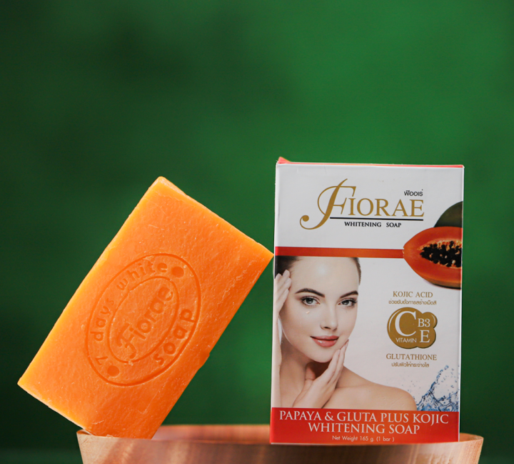 Fiorae Papaya & Gluta Plus Kojic Whitening Soap - 165gm(Thailand ...