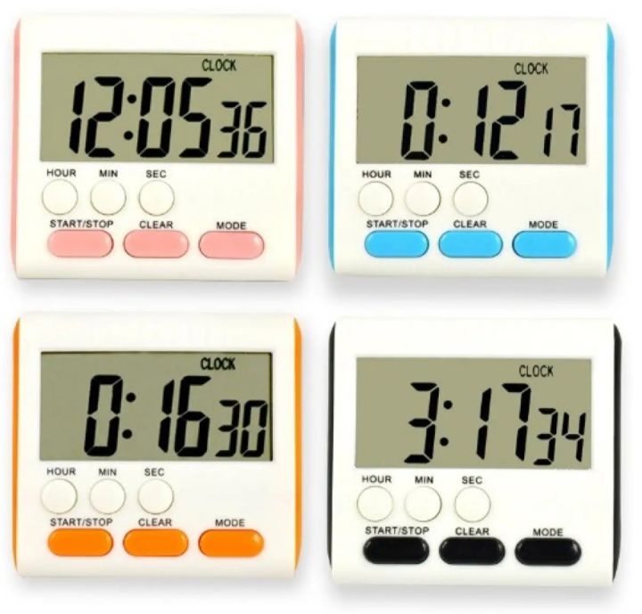Kitchen Timer English 24-hour Electronic Timer Digital Reminder Alarm ...