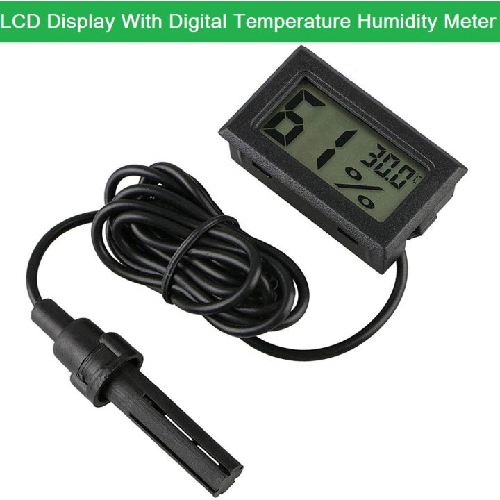 Temperature Humidity Sensor Digital LCD Display With Temperature ...
