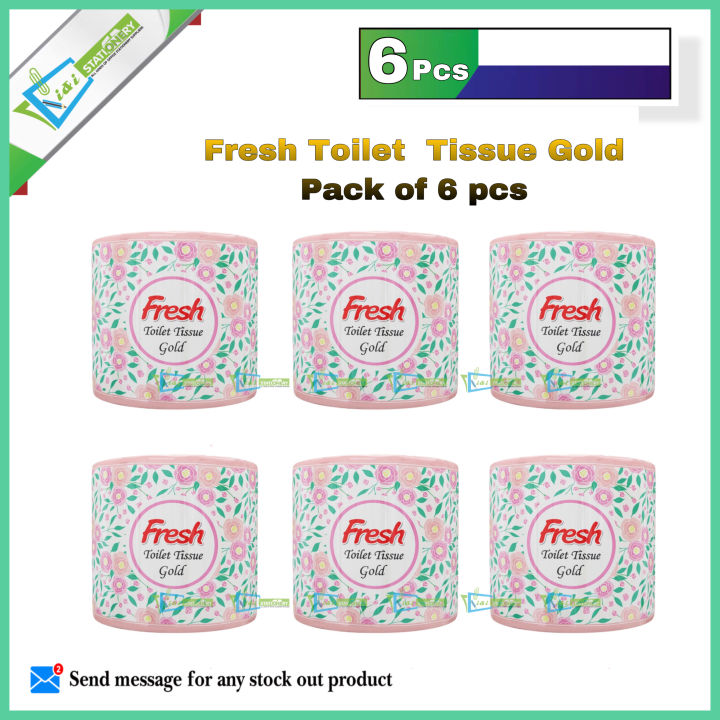 Fresh Toilet Tissue Paper Gold Pack of 6 pcs | Daraz.com.bd