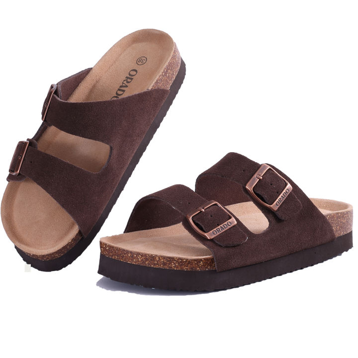 Shevalues Classic Cork Sandals Women Retro Thick Sole Beach Slippers ...
