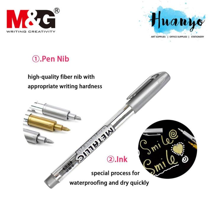 M&G Metalic Color Craft Pen SILVER | Daraz.com.bd