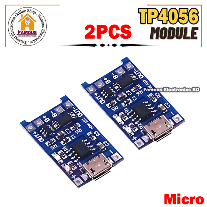 Tp4056 2PCS Lot 18650 Lithium Battery Charging Board Module Charger ...