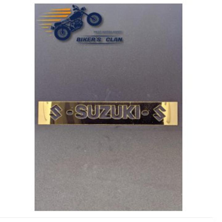 Suzuki Name Plate Stainless Steel- Bike Number Plate Stainless Steel ...