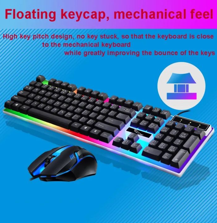 Wired Led Keyboard And Mouse Gaming Combo Set - Enhance Your Gaming ...
