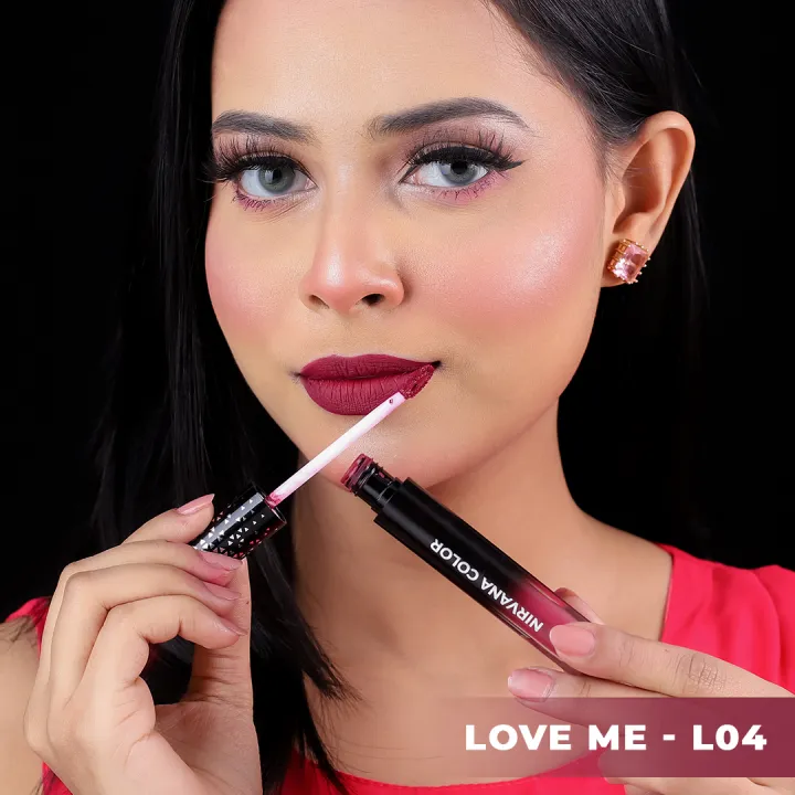 Nirvana Color Liquid Matte Lipstick - Love Me L04 | Daraz.com.bd
