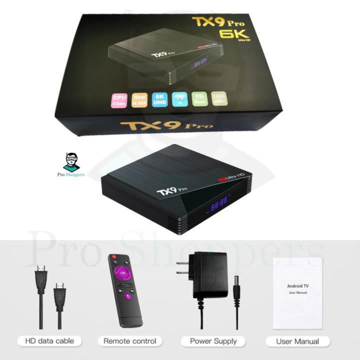 TX9 Pro 8GB Ram 128GB Rom 4K Ultra HD Android Smart TV Box Version 12.1 ...