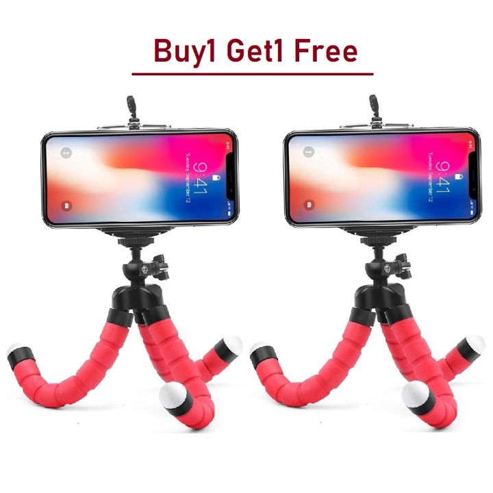 Buy1 Get1 Free Flexible Octopus 6 Inch Mini Tripod Mobile Holder Stand ...