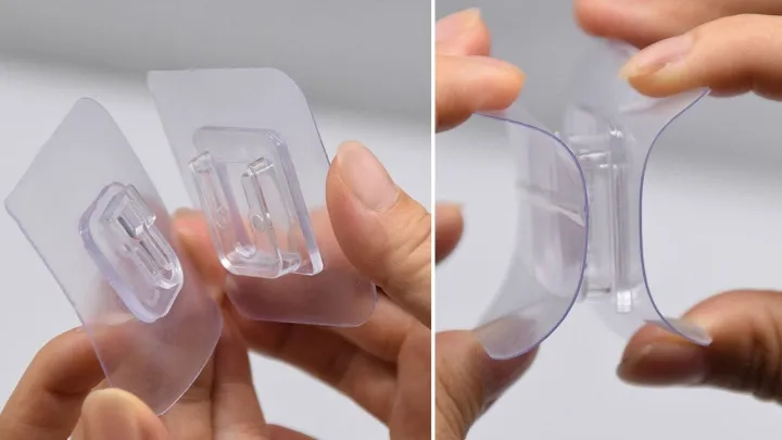 Double Sided Wall Adhesive Hook Paste Plug Socket Holder Cable Storage ...