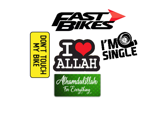 5 pcs waterproof vinyl sticker bike sticker model 4 | Daraz.com.bd