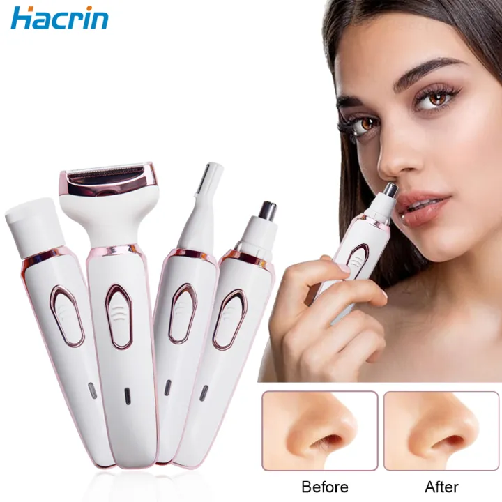 【Be worth】 Hair Removal 4 in 1 Painless Epilator for Women Electric ...