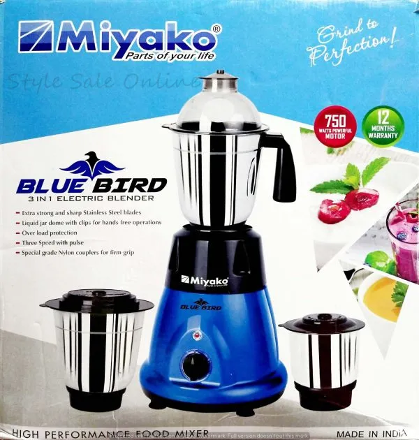 Miyako_ Blue Bird Multi Purpose Mixer Grinder Blender Machine -750 Watt ...
