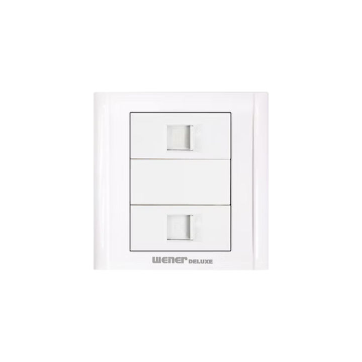 Wener Deluxe Series Telephone & CAT-6 Data Internet Network Jack Plug ...